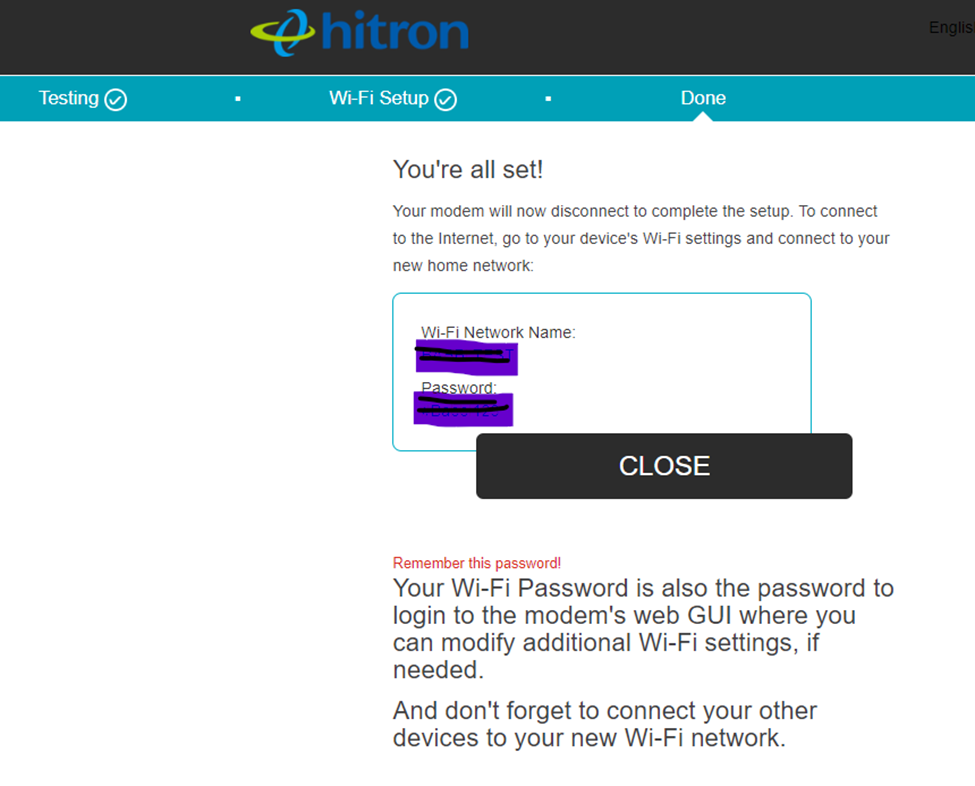 Setting Up Your Hitron-CODA5610Q Babbl Modem